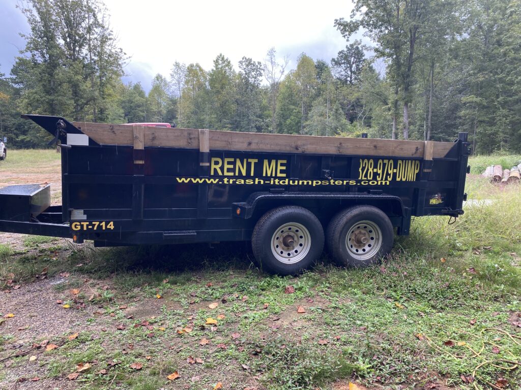 Dump Trailer Rentals in Hickory, NC | Trash It Dumpsters LLC